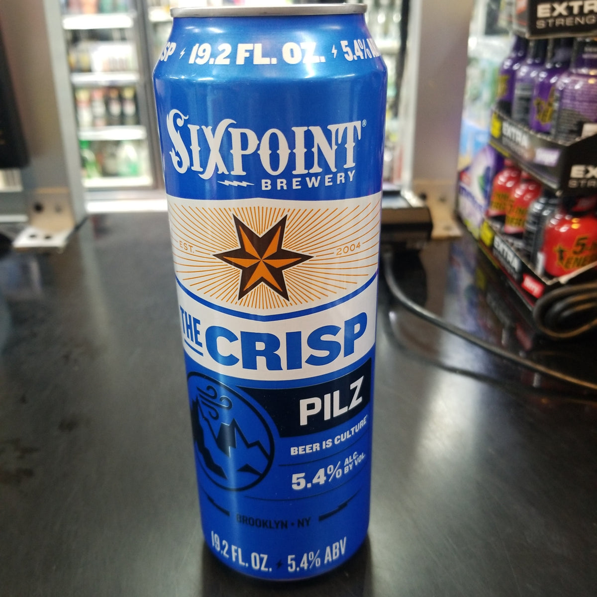 Six point the crisp pilz 19.2 oz can – Park Slope Beer Store